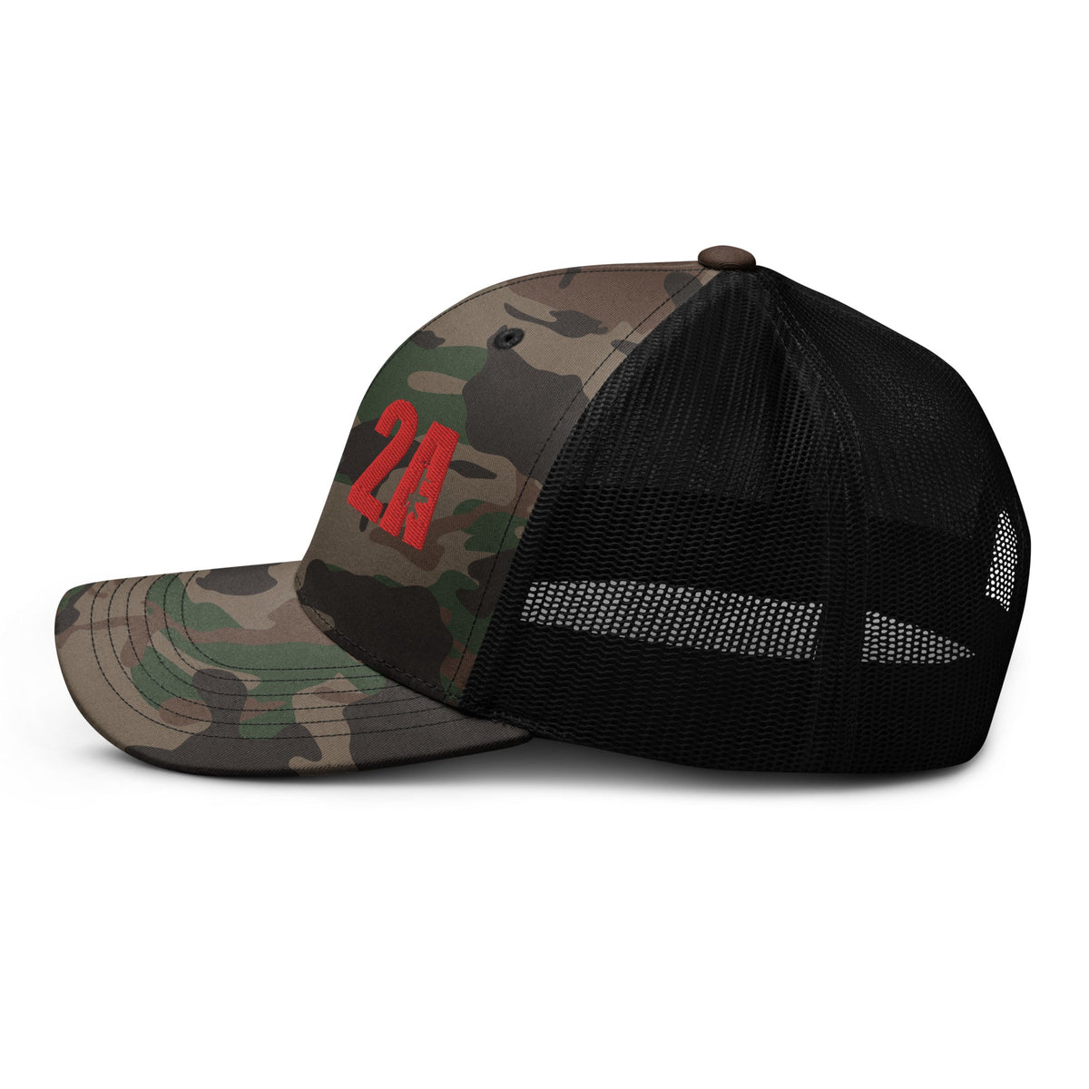 Woodland Cammo Hat with 2A RIfle